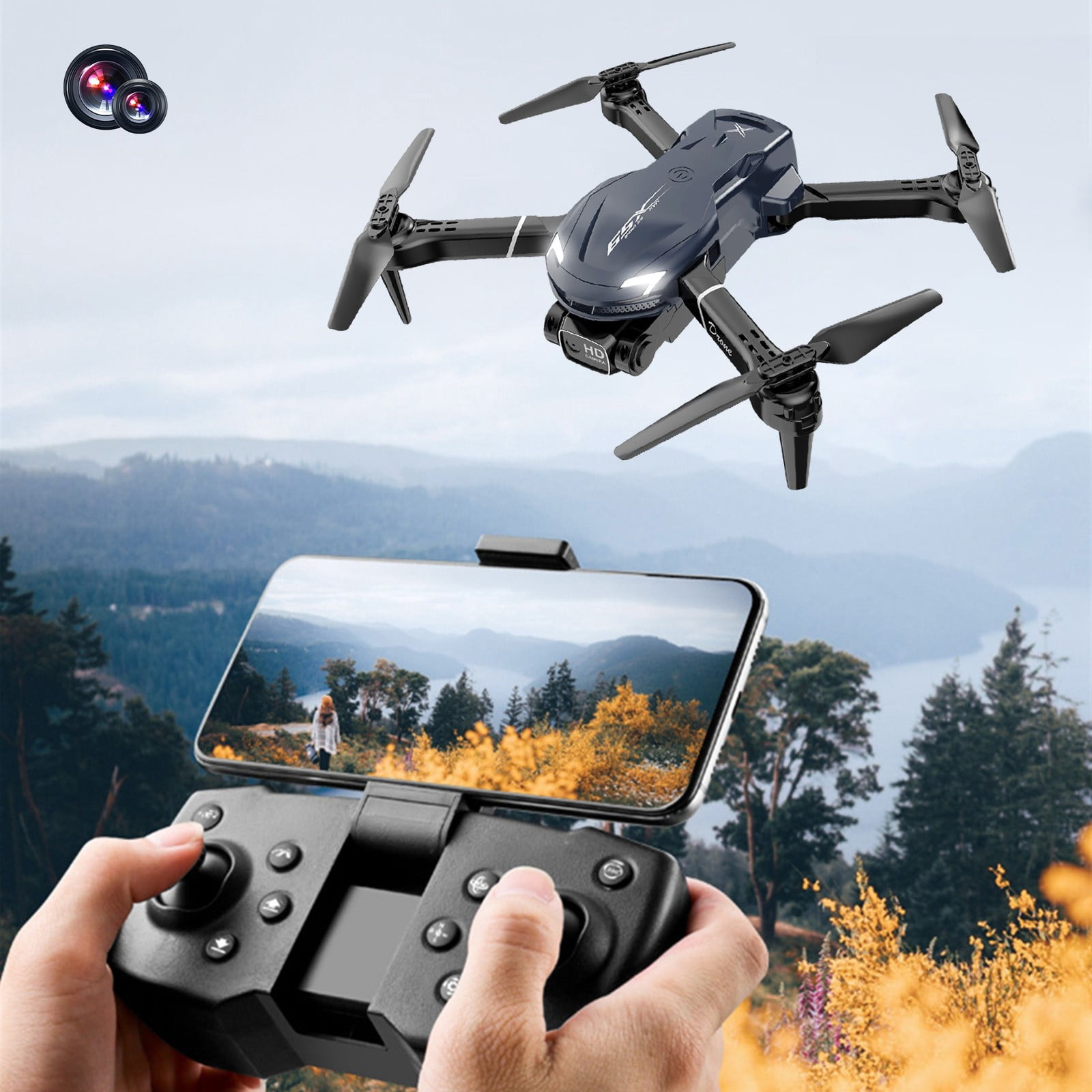 GBSELL Drones for Kids 8-12 with Camera for Boys , Drone with Dual 4K ...