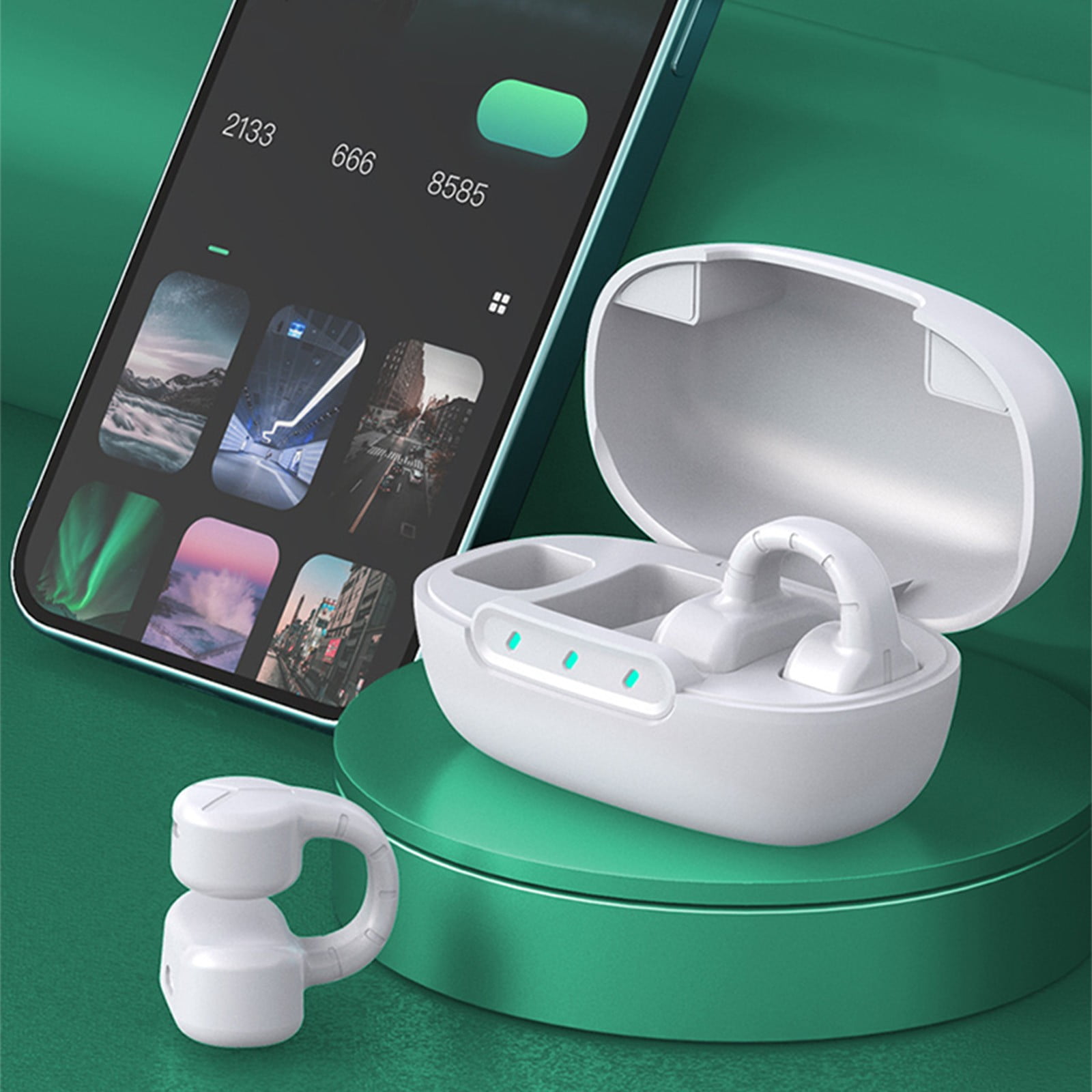 GBSELL Earbuds Wireless Bluetooth Bluetooth Headphones Clip-On ...