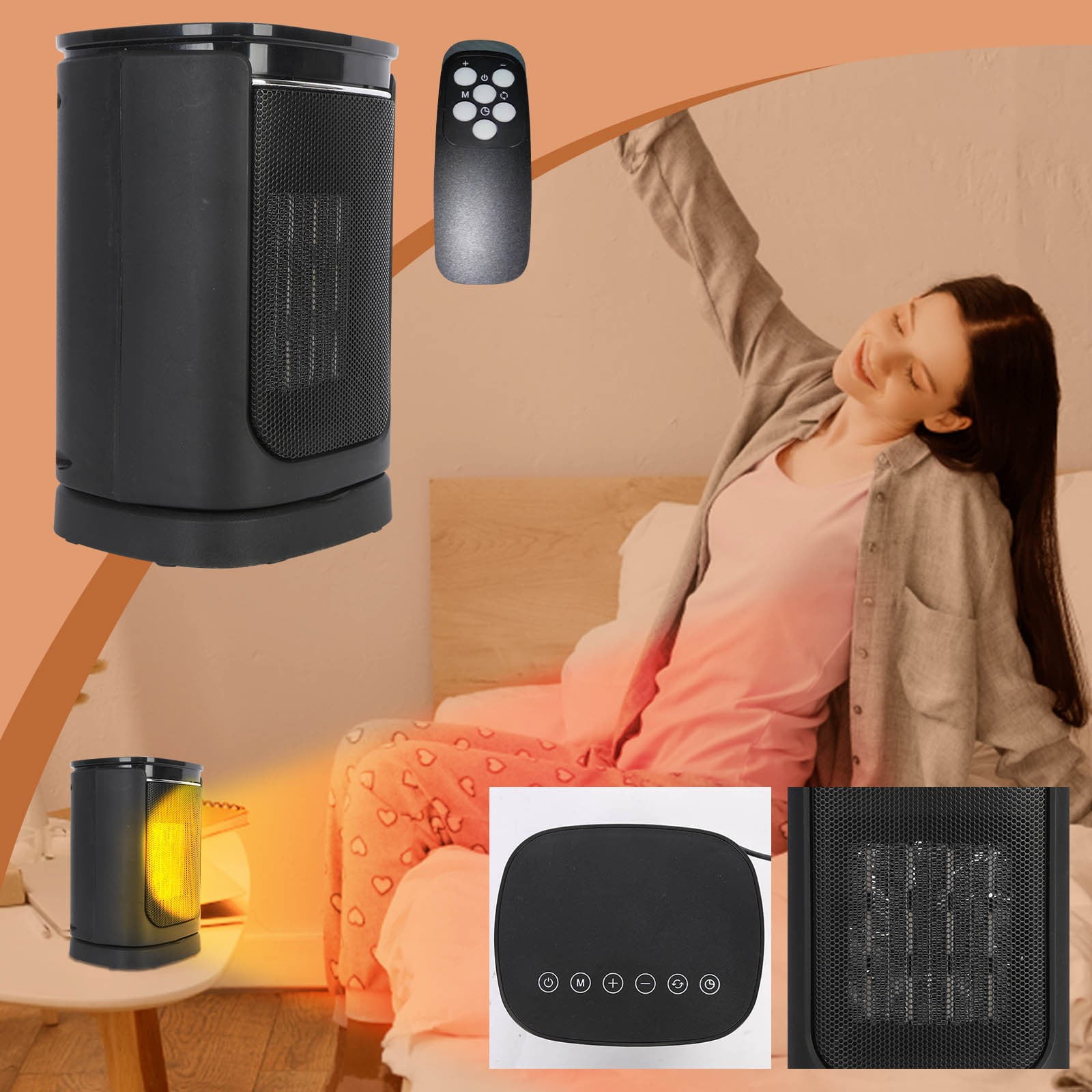 GBSELL Home Clearance Hot And Cold Dual-purpose Heater Mute Shaking ...