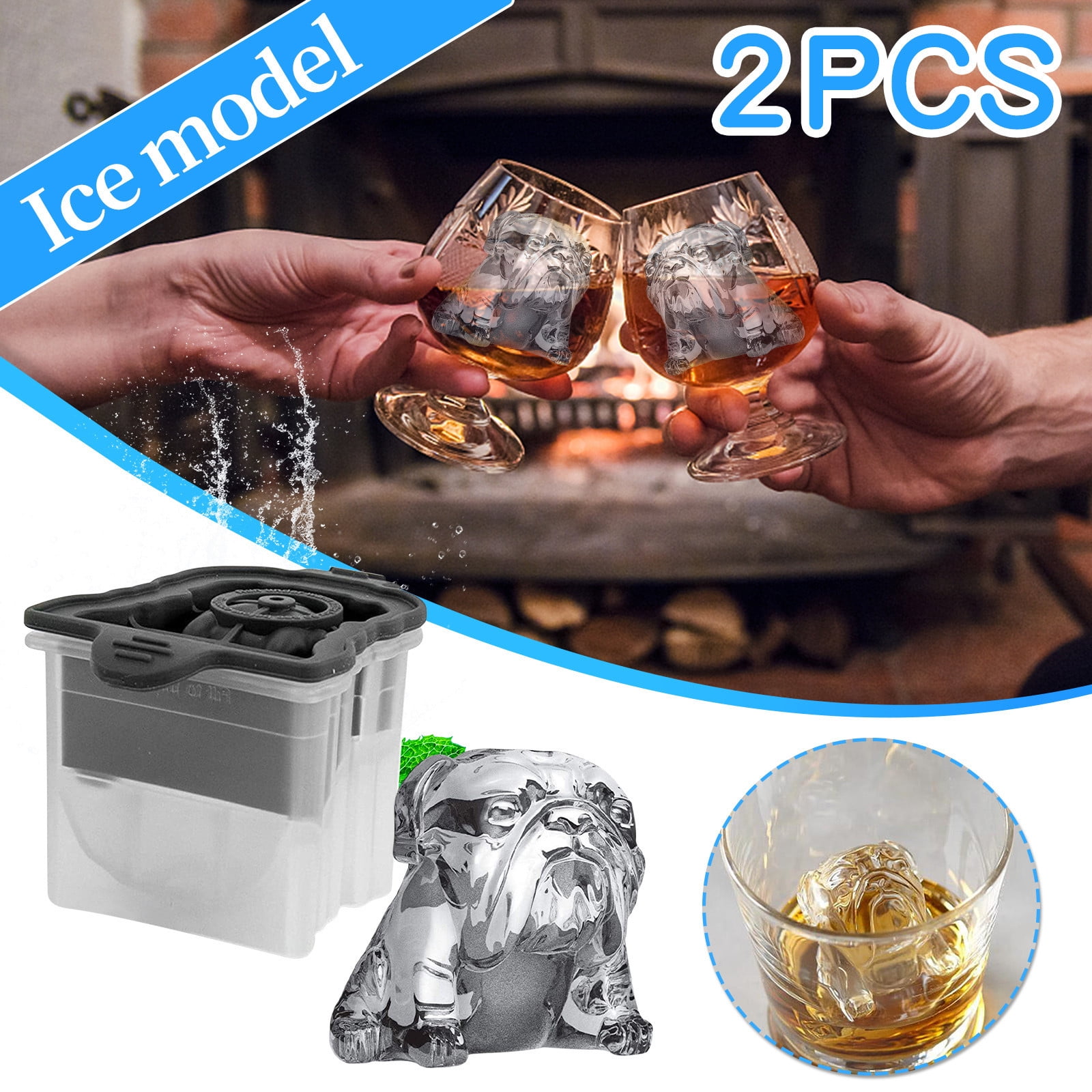 GBSELL Ice Lattice Clearance The Dog Ice Moldmakes Cool Dog Shaped ...