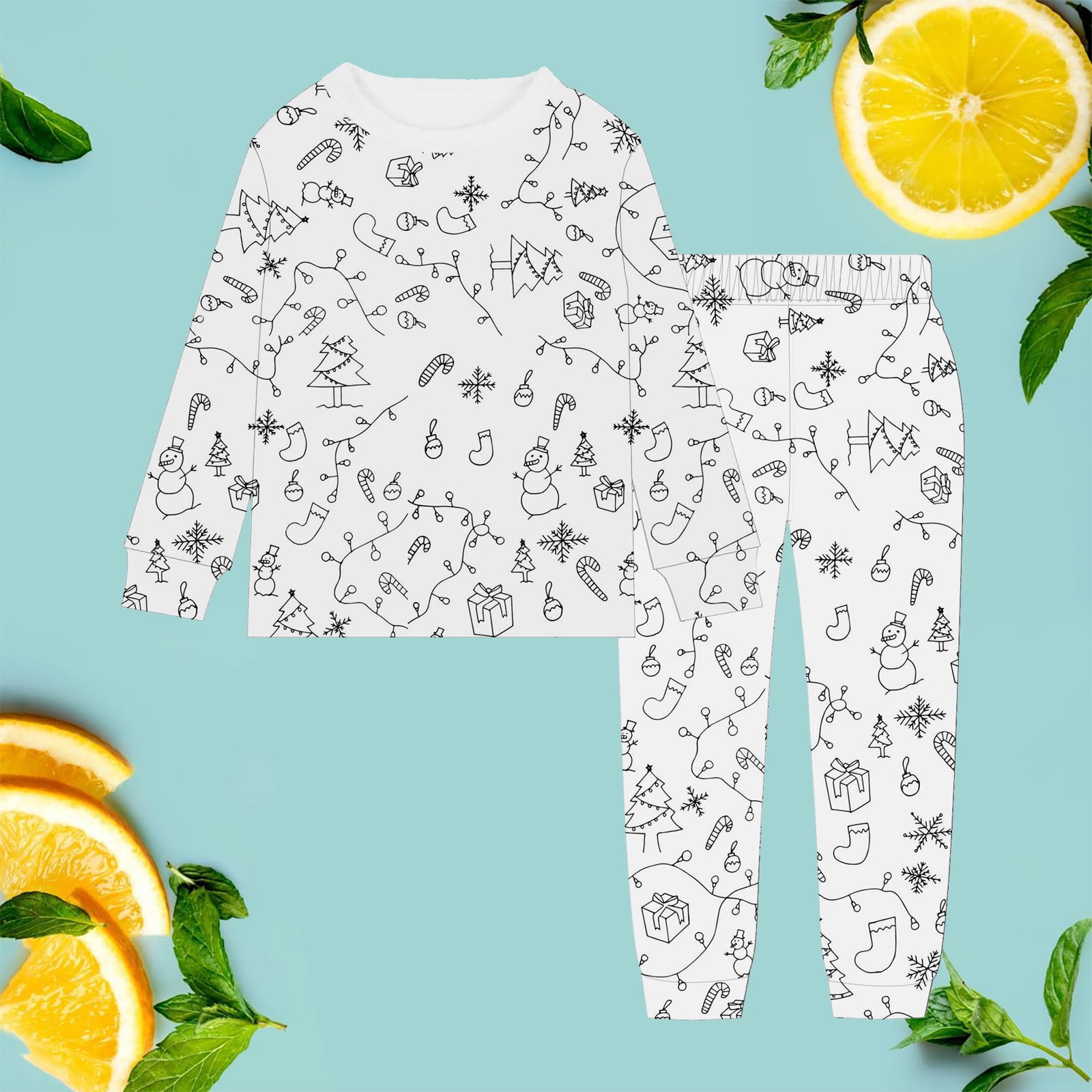 GBSYEWXS 2025 Kids Leisure Sports Suit Kid Diy Hand Painted Homewear ...