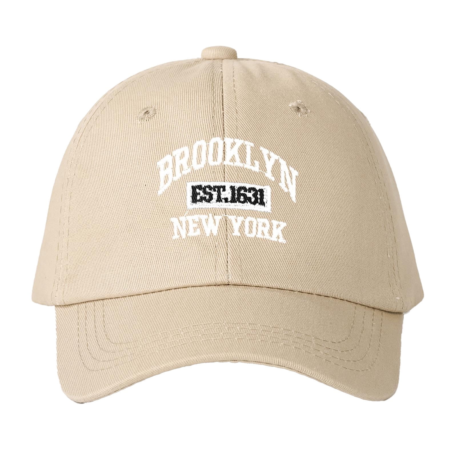 GBSYEWXS Baseball Cap For Men Trendy Letter Print Khaki Hat All-Season ...