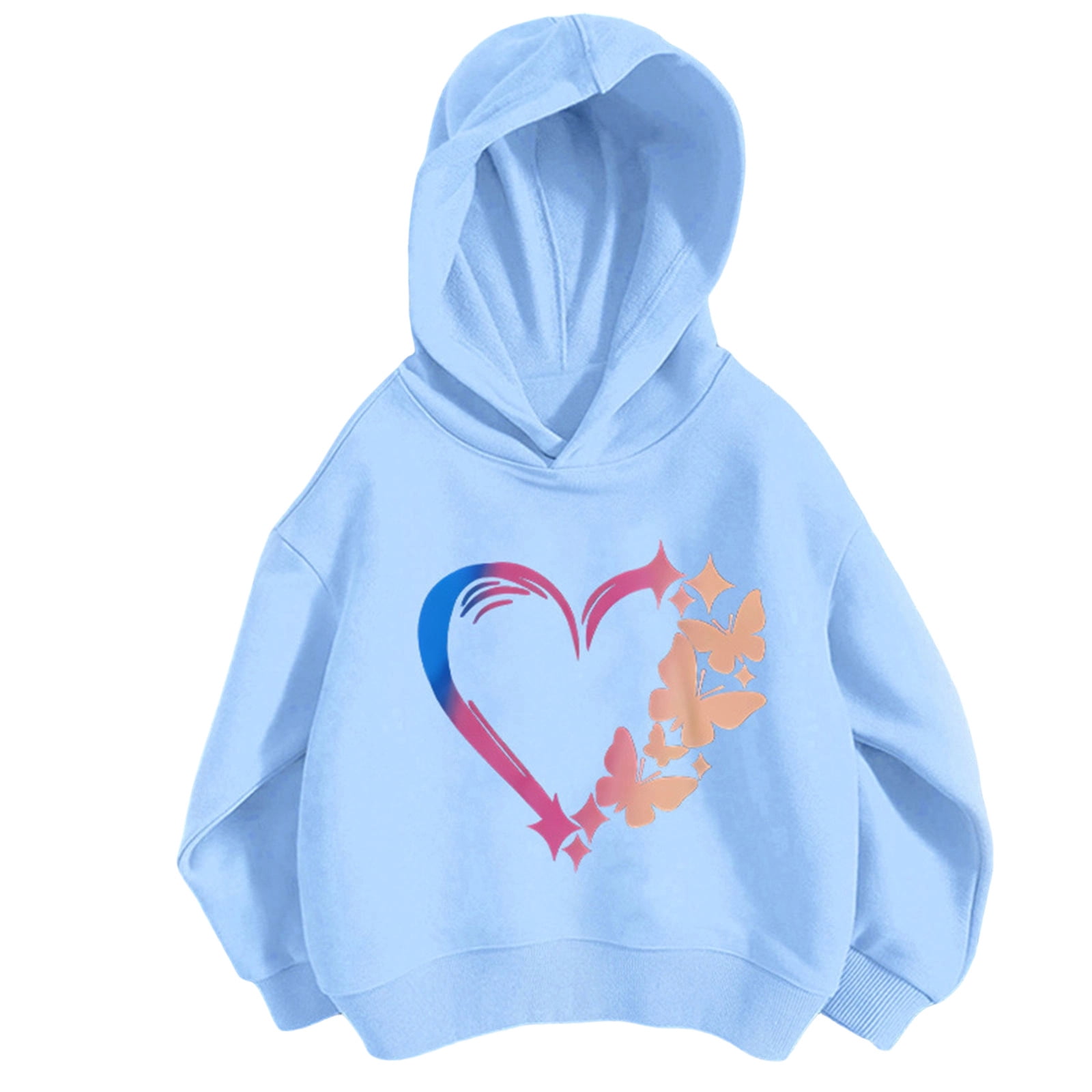 GBSYEWXS Child Little Boys Hoodie Casual Long Sleeve Heart Print Autumn ...