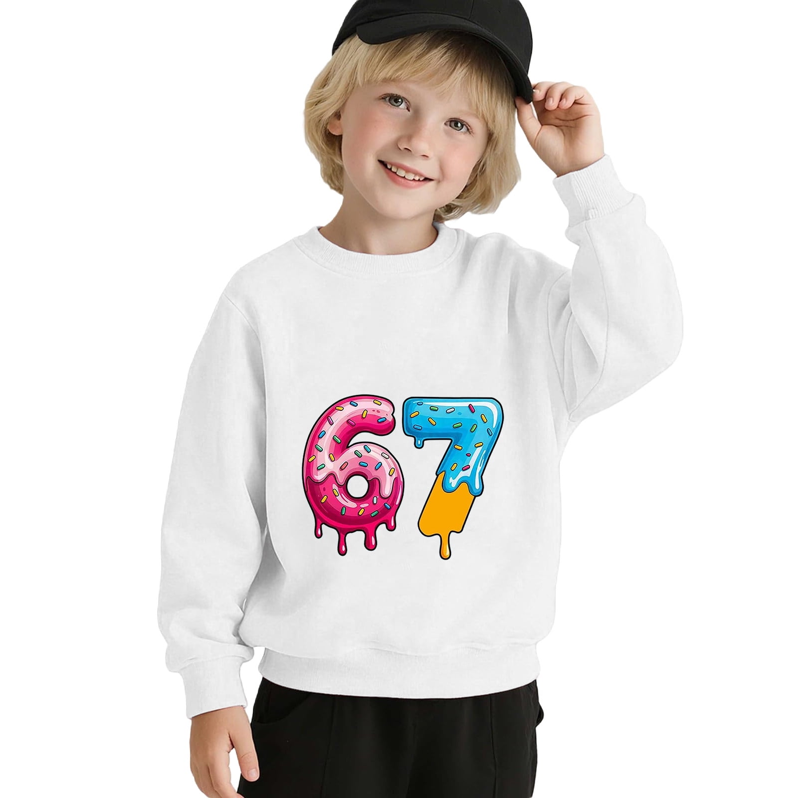 GBSYEWXS Child Little Girls Sweatshirt Crew Neck Long Sleeve Number ...