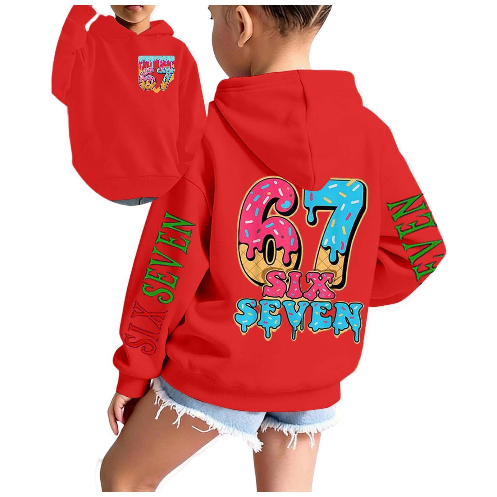 GBSYEWXS Child Little Girls Sweatshirt Hooded Long Sleeve Letter Print ...