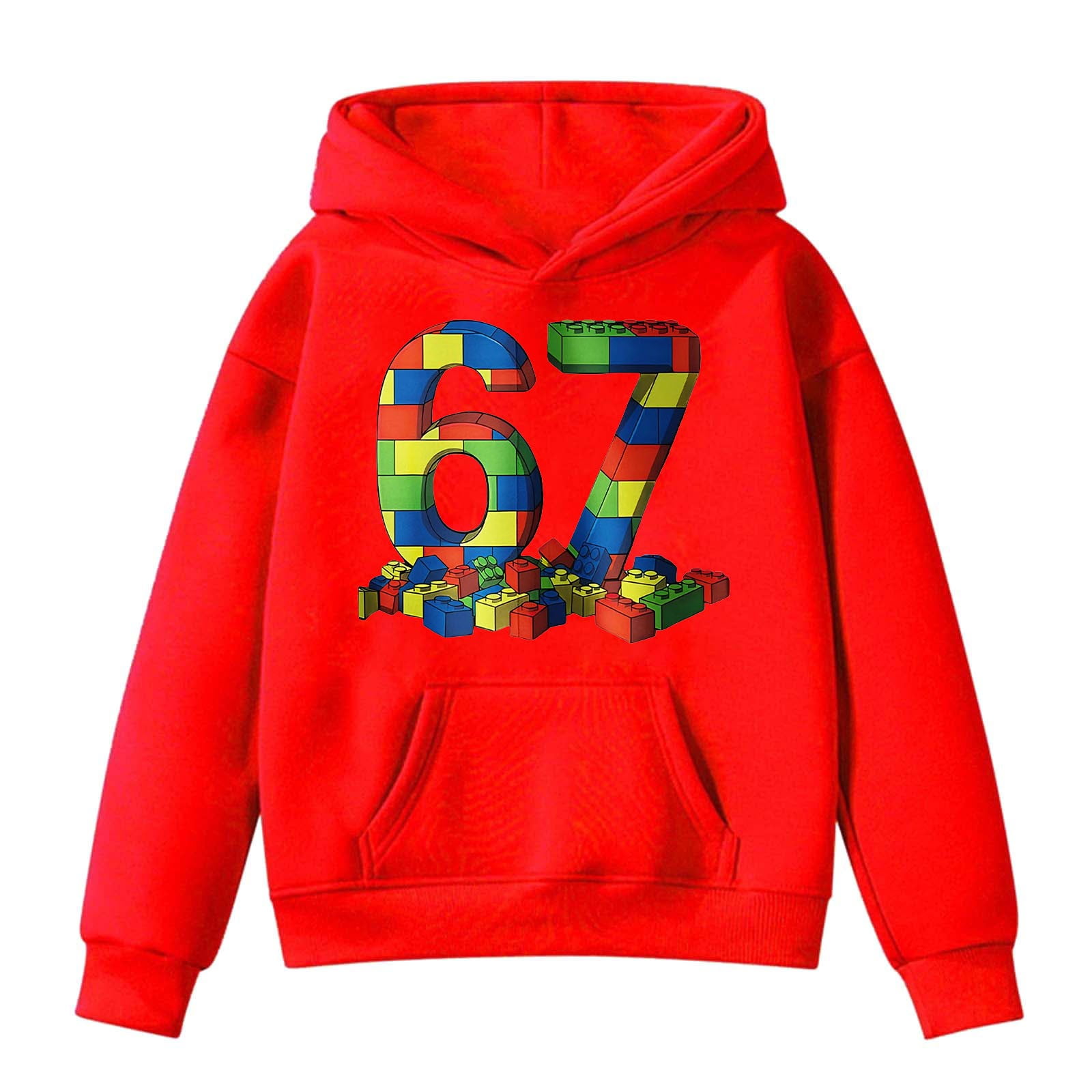 GBSYEWXS Child Little Girls Sweatshirt Hooded Long Sleeve Number Print ...