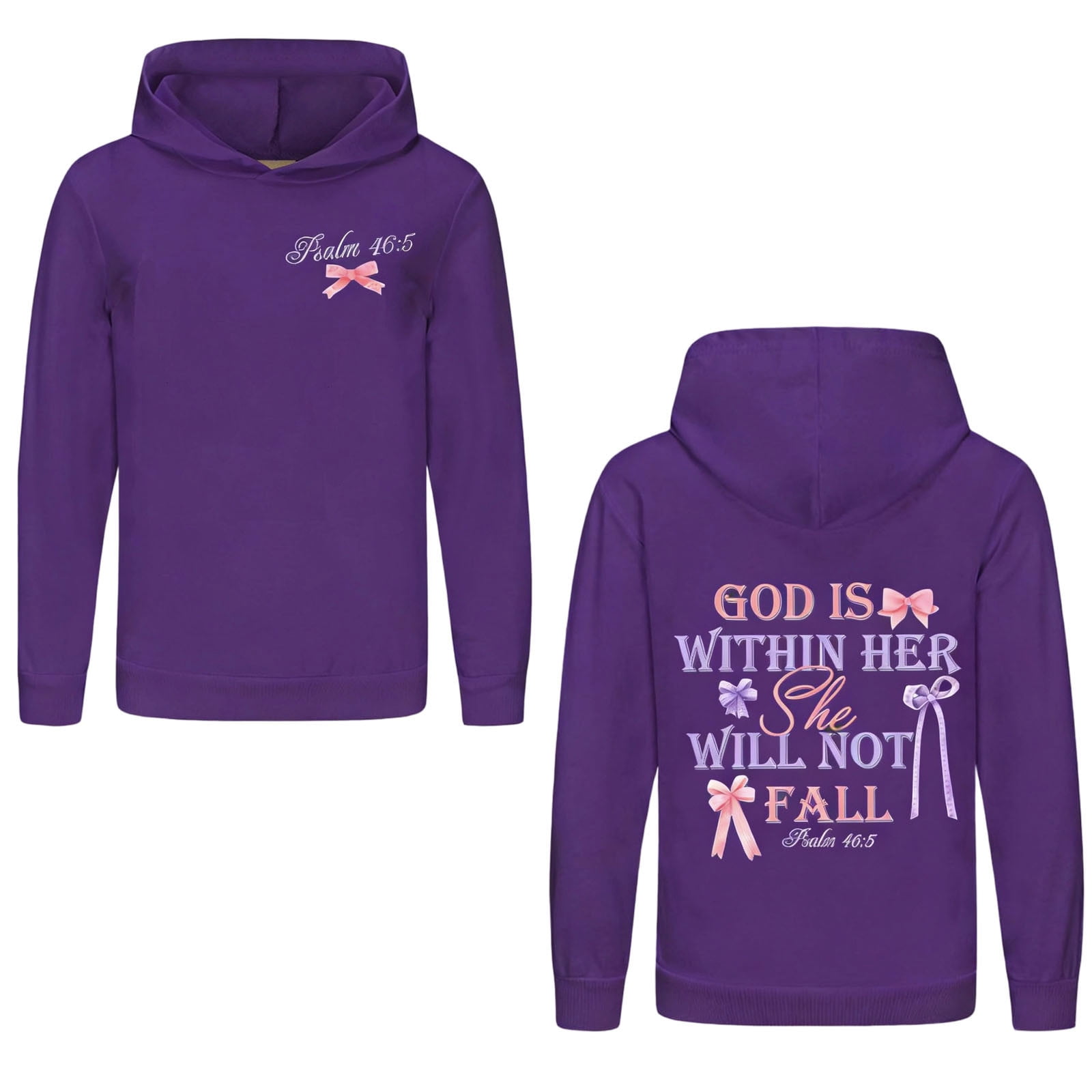 GBSYEWXS Child Little Girls Tops Hooded Long Sleeve Letter Print ...