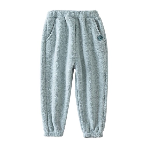 GBSYEWXS Child Pant For Little Girls Fall Fleece Jogger Light Blue ...