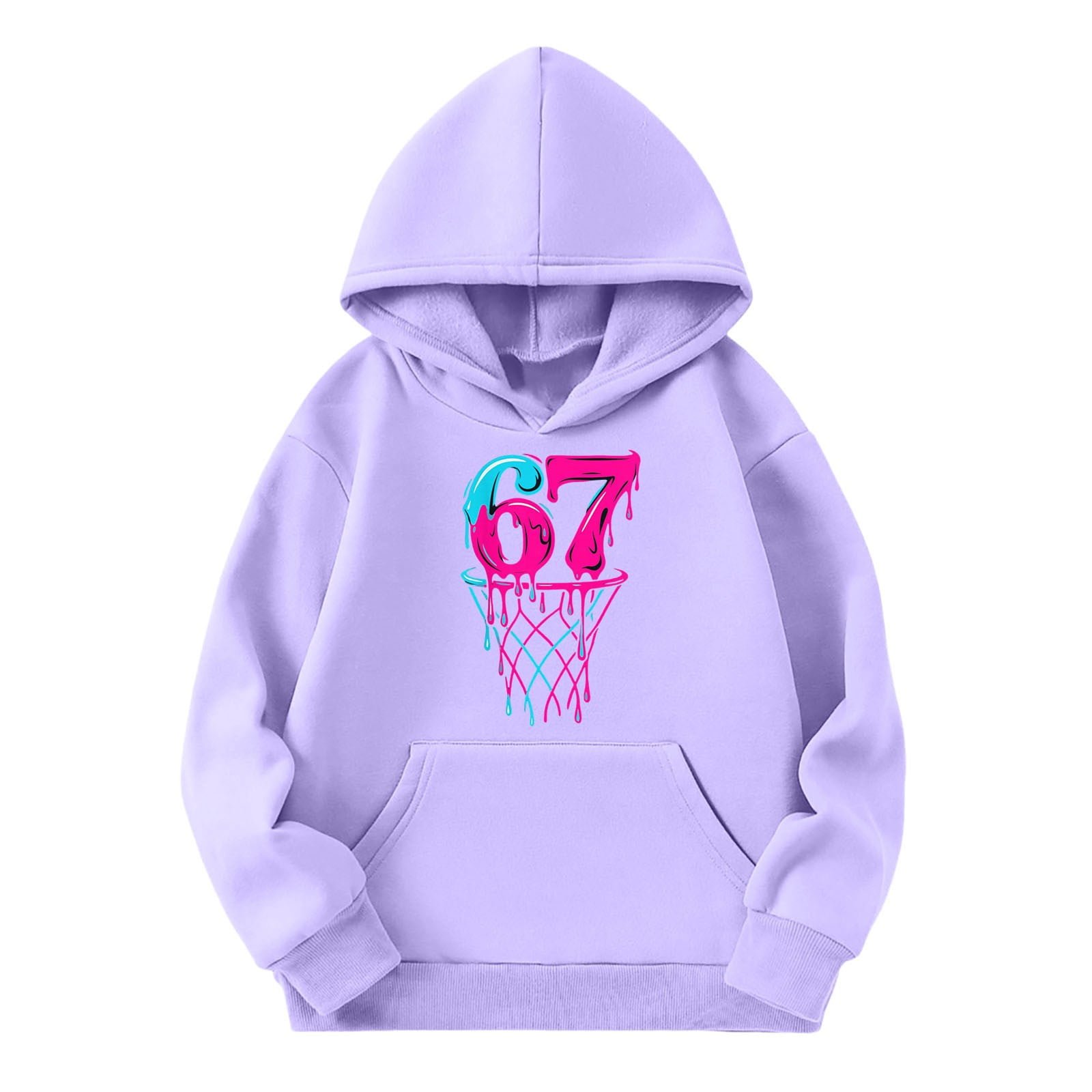 GBSYEWXS Hoodies For Girls Size 3-4 Years Long Sleeve Number Print Tops ...