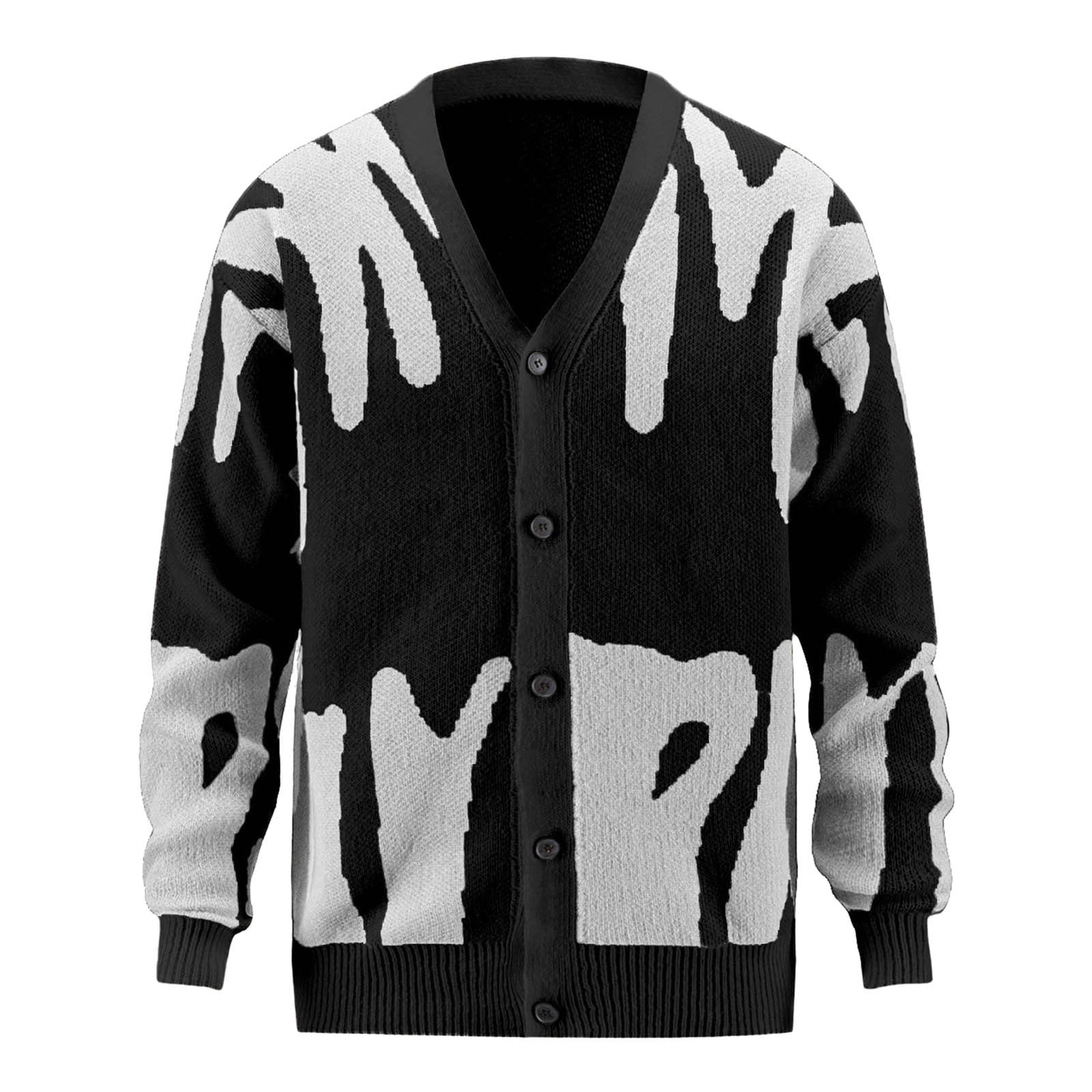 GBSYEWXS Men Pullover Sweaters Casual Long Sleeve V-Neck Pullover ...