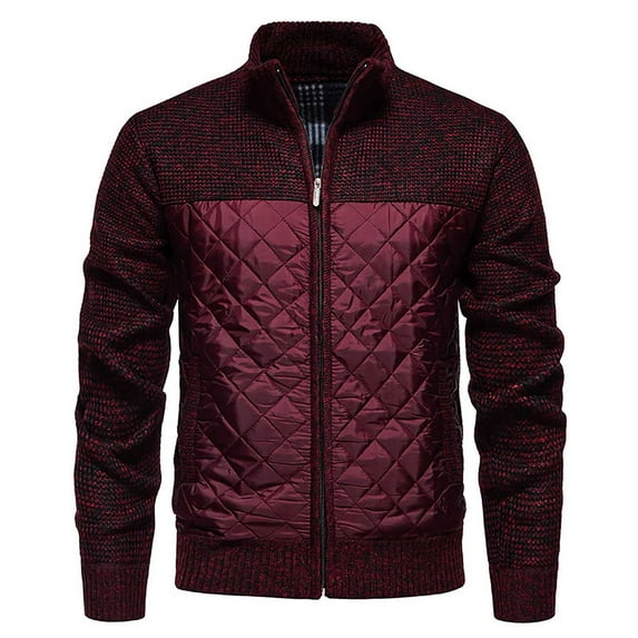 GBSYEWXS Men Pullover Sweaters Long Sleeve Cardigan Fleece Solid Color ...