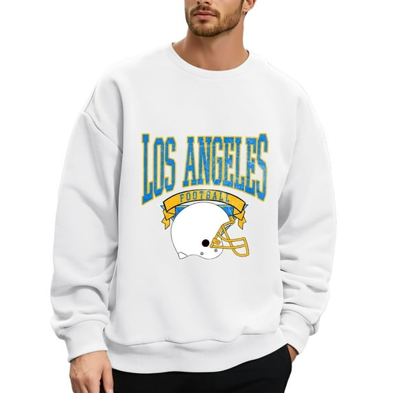 GBSYEWXS Men Sweatshirts Crew Neck Long Sleeve White Tops Stretch ...