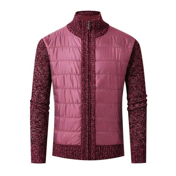 GBSYEWXS Pullover Sweater For Men Long Sleeve Color Block Cardigan ...