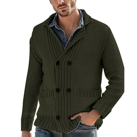GBSYEWXS Pullover Sweater For Men V-Neck Long Sleeve Fashion Trendy ...