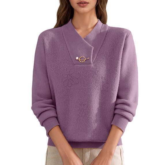 GBSYEWXS Sweaters For Women Fleece Cute Pullover Long Sleeve Crew Neck ...