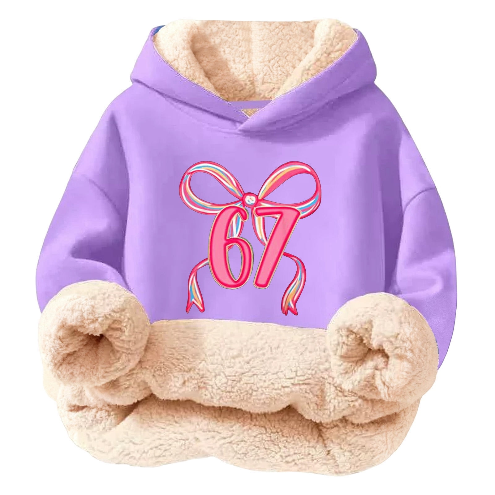 GBSYEWXS Sweatshirt For Girls Kids Size 11-12 Years Long Sleeve Number ...