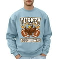 GBSYEWXS Sweatshirts For Men Crew Neck Long Sleeve Light Blue Tops Soft ...