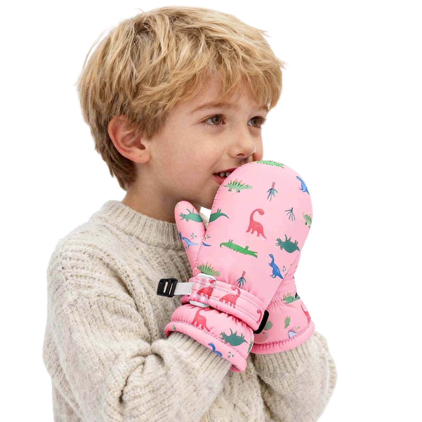 GBSYEWXS Thermal Insulation Mittens For Boys Girls Kids Polyester ...