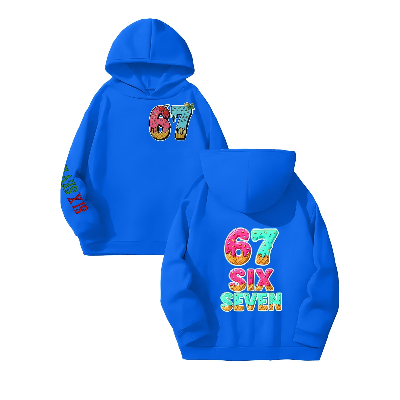 GBSYEWXS Toddler Baby Boys Hoodies Hooded Long Sleeve Number Print ...