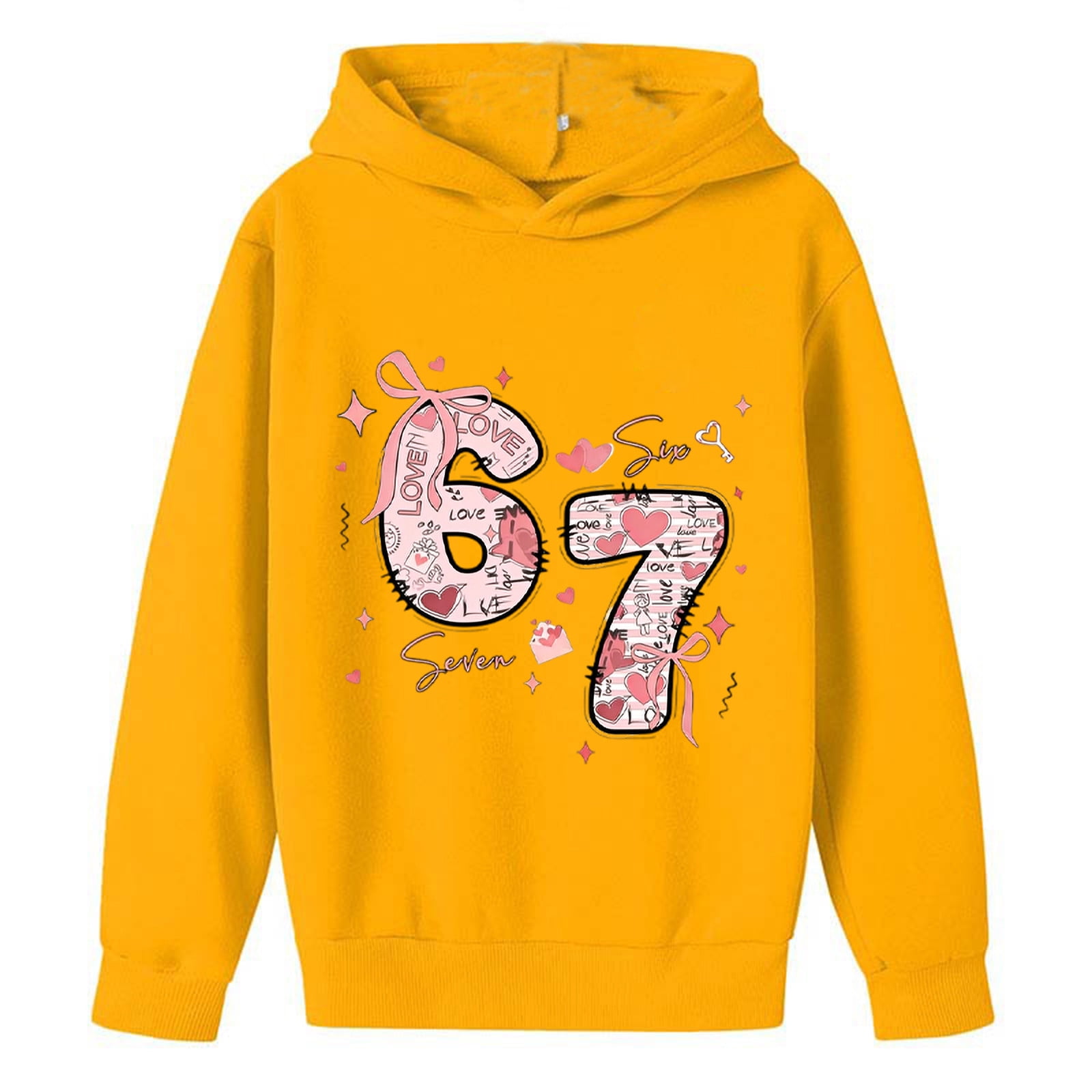 GBSYEWXS Toddler Children Girls Sweatshirt Size 5-6 Years Long Sleeve ...