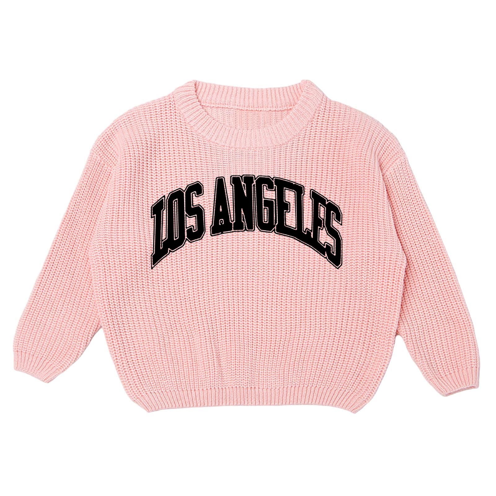 GBSYEWXS Toddler Kids Sweater Crew Neck Long Sleeve Letter Print Chunky ...