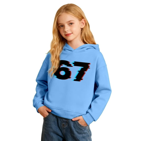 GBSYEWXS Toddler Teen Girls Hoodies Everyday Wear Number Print Long ...