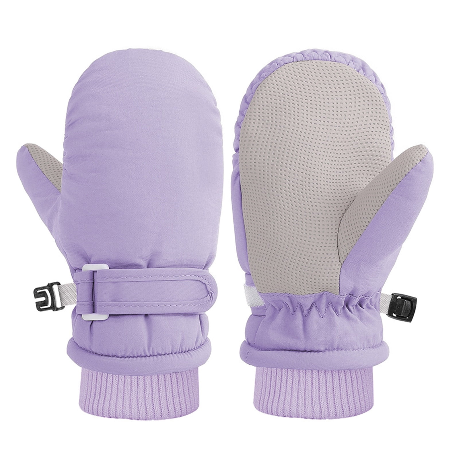 GBSYEWXS Unisex Girls Boys Thermal Insulation Mittens Color Block Lined ...