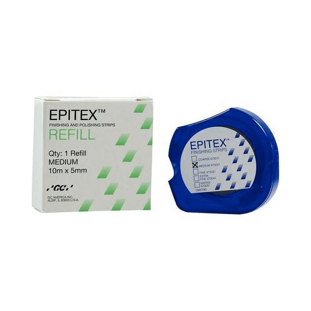 GC Tek, Epitex Finishing and Polishing Strips, Medium Green, 5mm x 10m ...