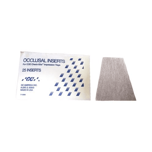 GC 262025 COE Check Bite Occlusal Dental Inserts 25/Pk 262025 - Walmart.com