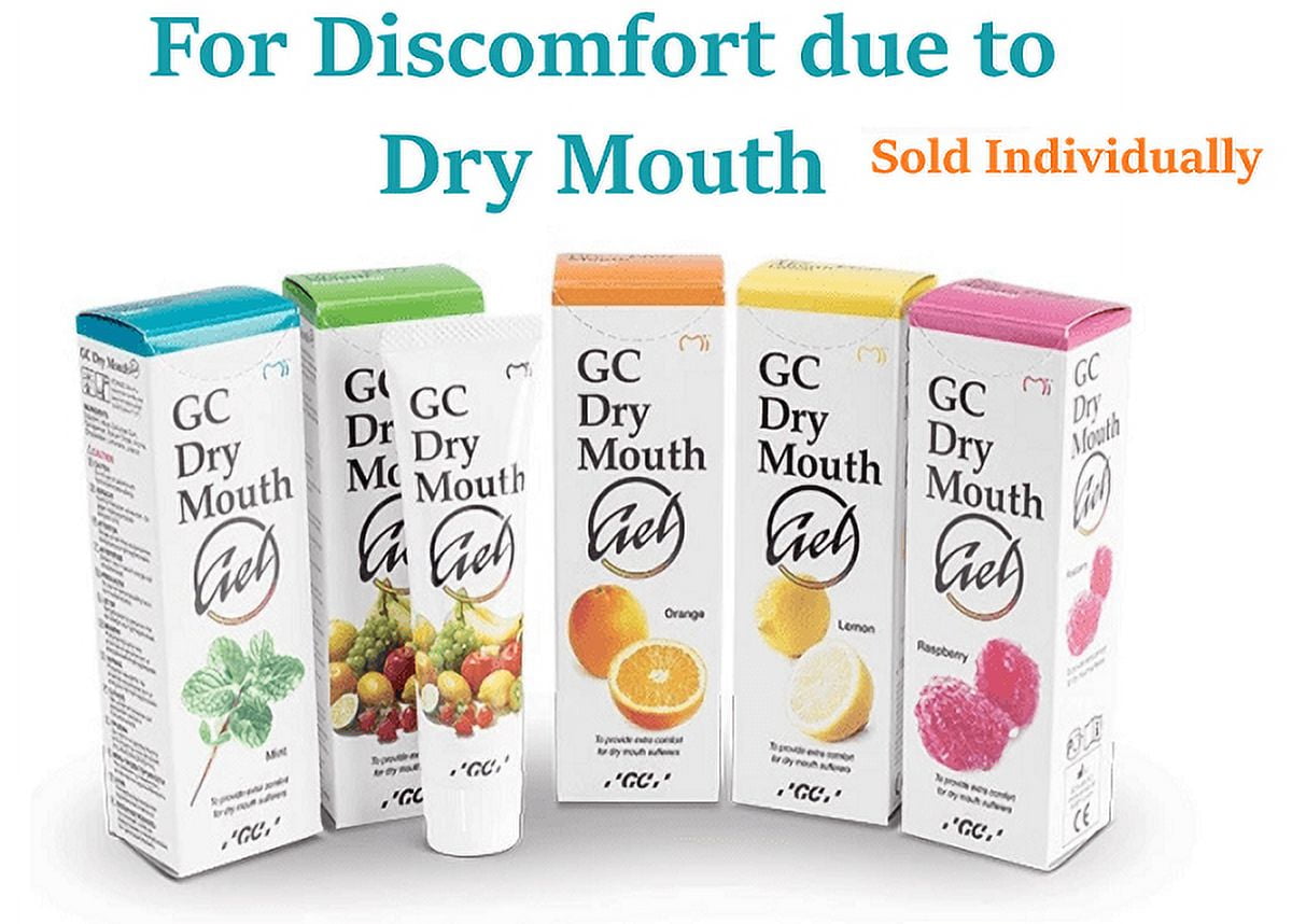 GC Dry Mouth Gel For Discomfort Sugar-free, Neutral pH 40g Tube (Orange ...