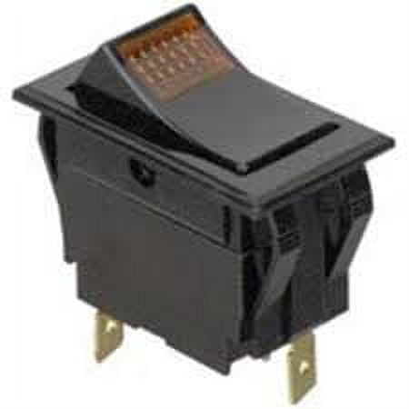GC Electronics 35-656 Amber Lighted Rocker Switch, SPST On-Off, 15A ...