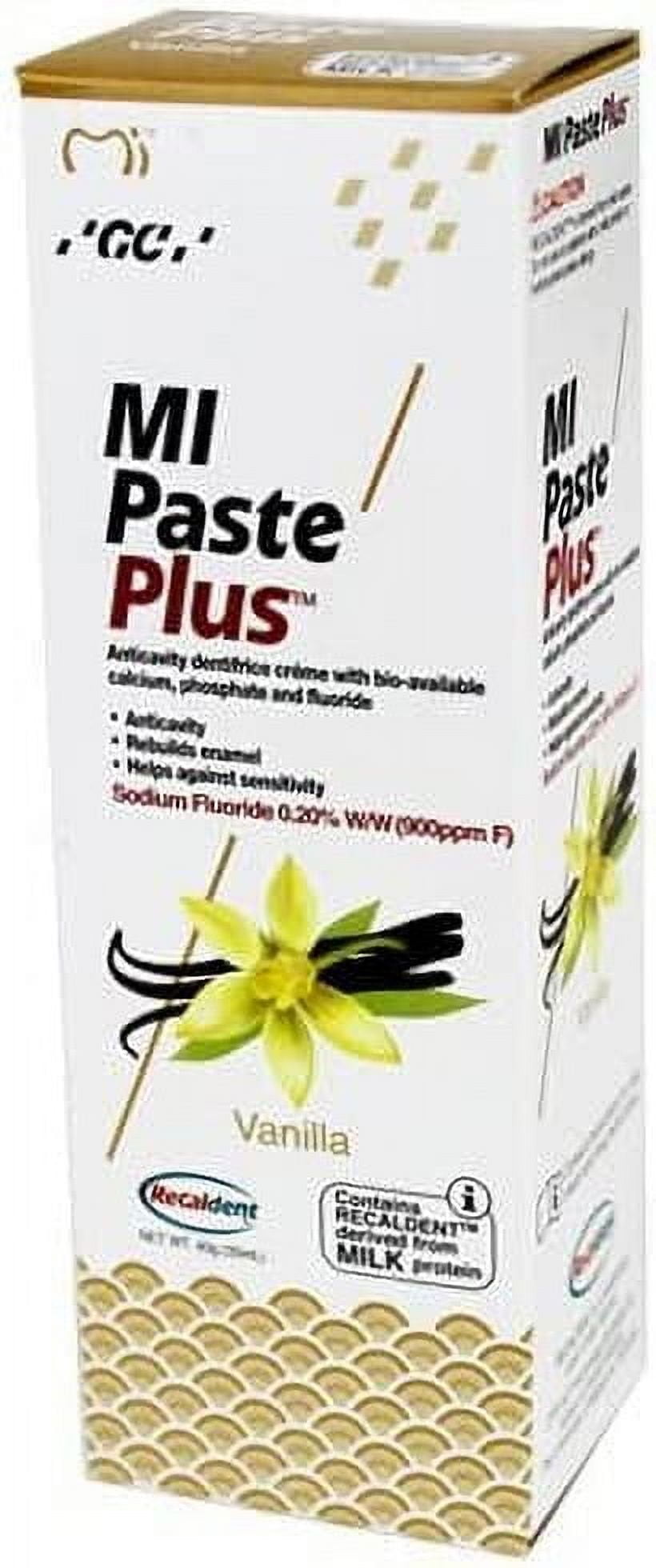 MI Paste Plus Vanilla Toothpaste, 40g with Fluoride, for Sensitive ...