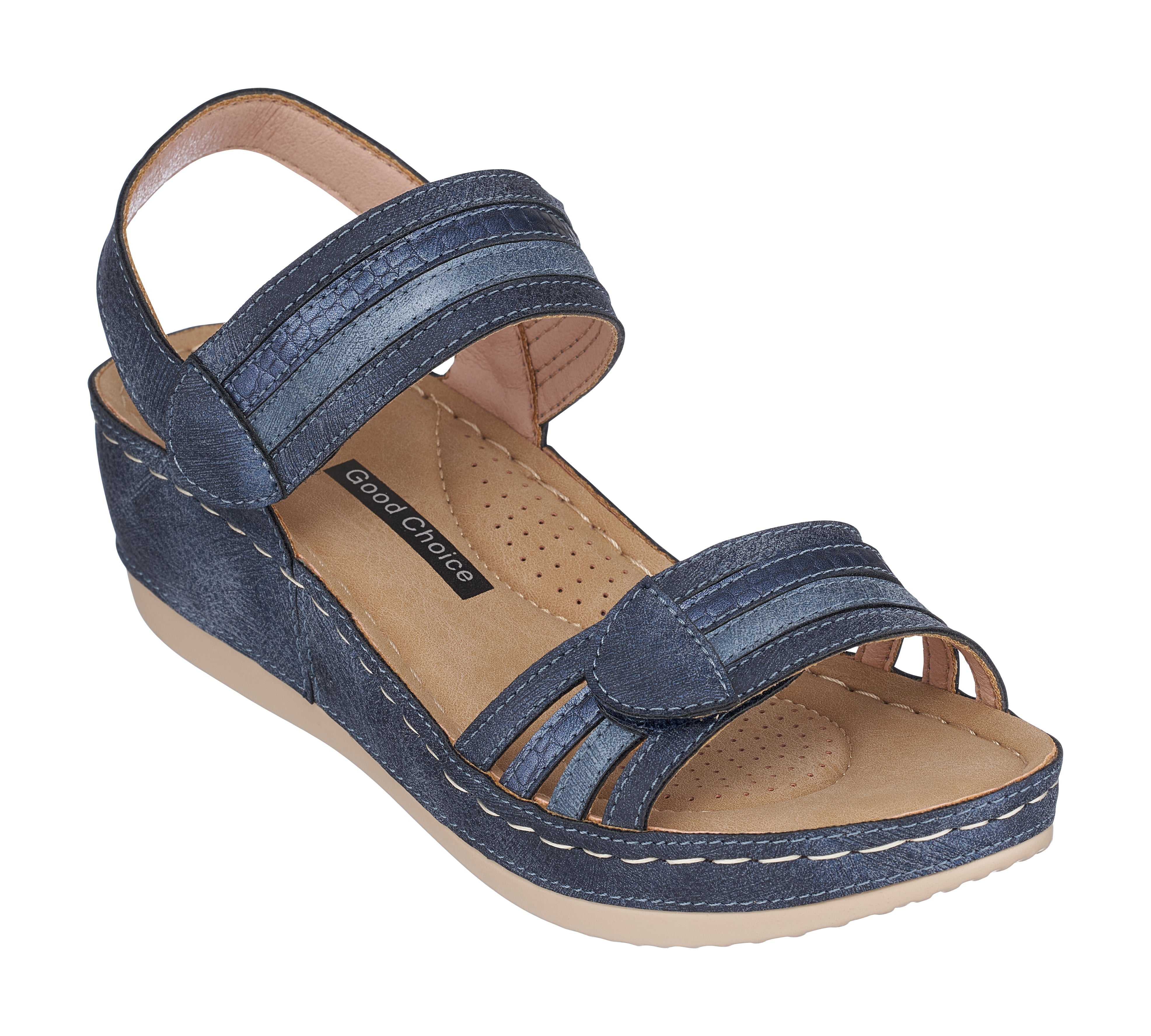 GC Shoes Women's Memory Foam Wedge Sandals, Summer Comfort Heels ...