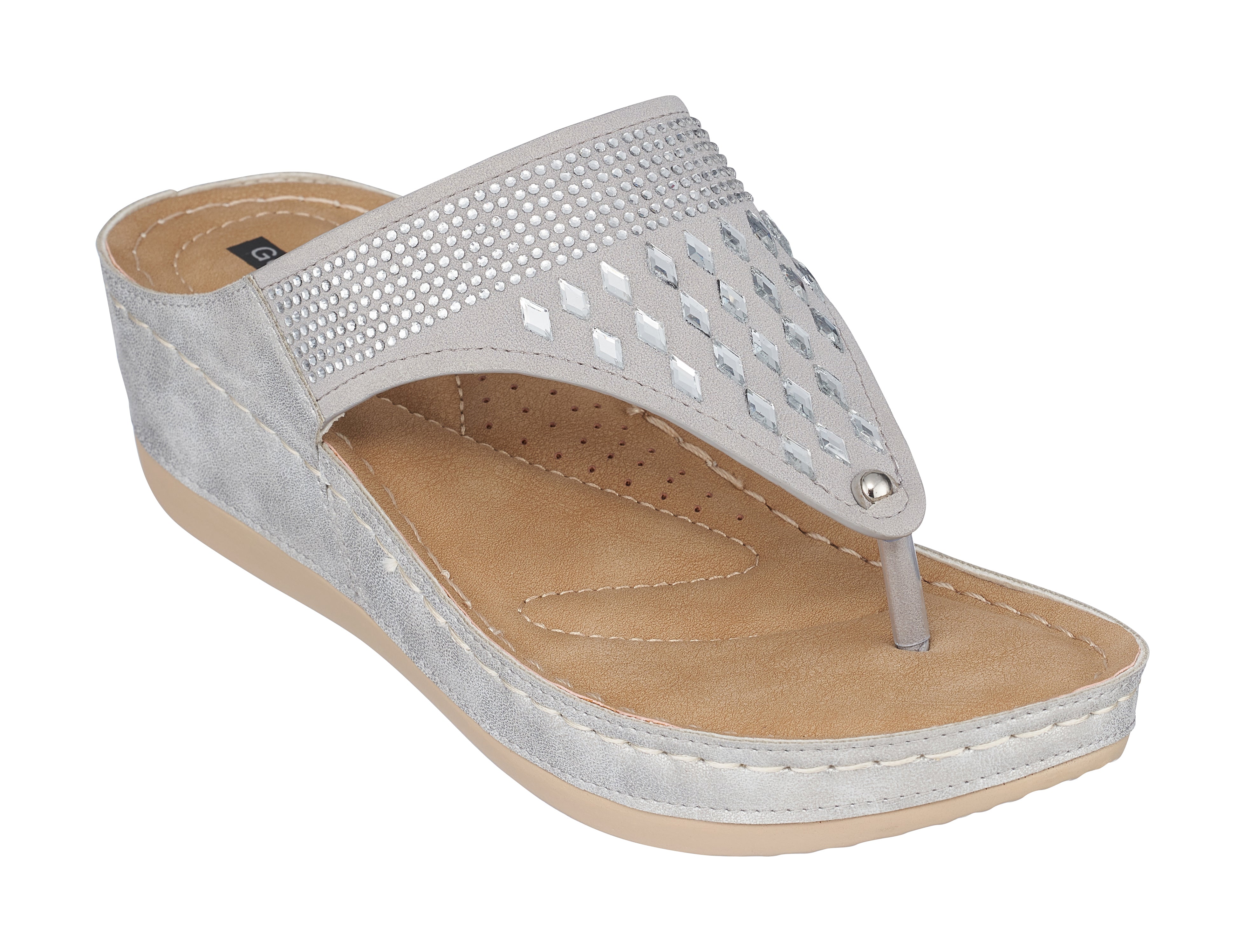 GC Shoes Women's Memory Foam Wedge Sandals, Summer Comfort Heels ...