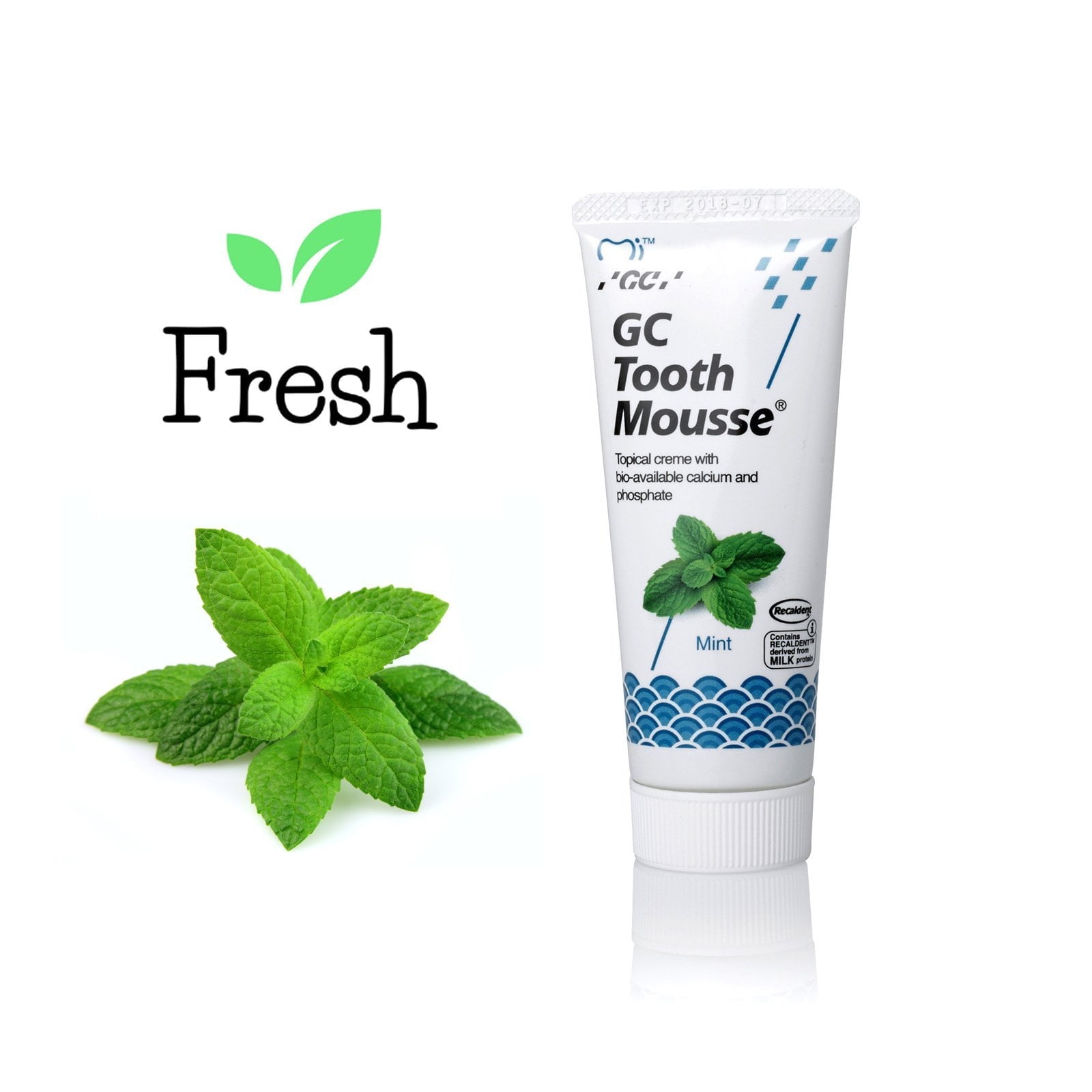GC Tooth Mousse Mint New Fresh And Sugar Free Dental Topical Crème For ...