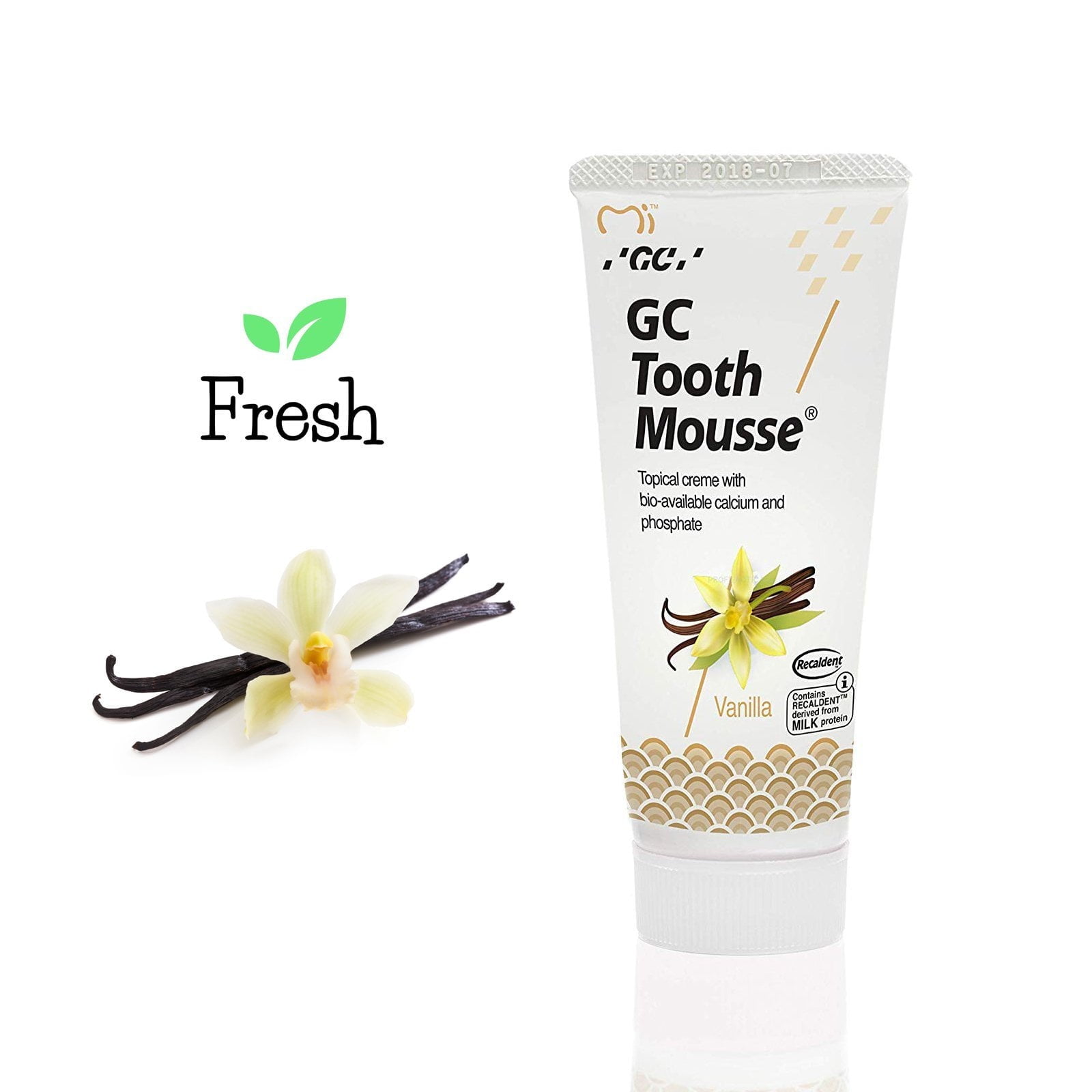 GC Tooth Mousse Vanilla New Fresh And Sugar Free Dental Topical Crème ...