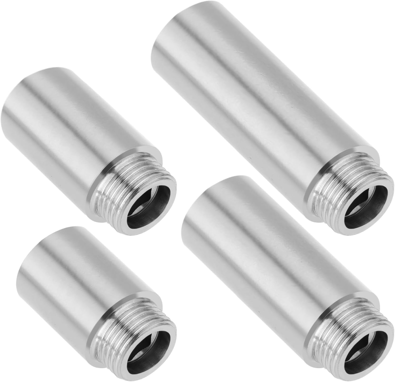 GCASLK-4PCS Shower Head Extension Pipe Stainless Steel G1/2 Male to ...