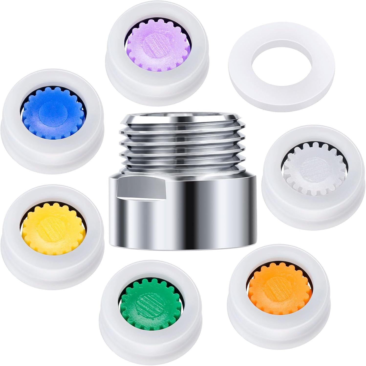 GCASLK-7 Shower Flow Reducer Limiter Set, gpm 1.2/1.5/1.8/2.0/2.2/2.5 ...