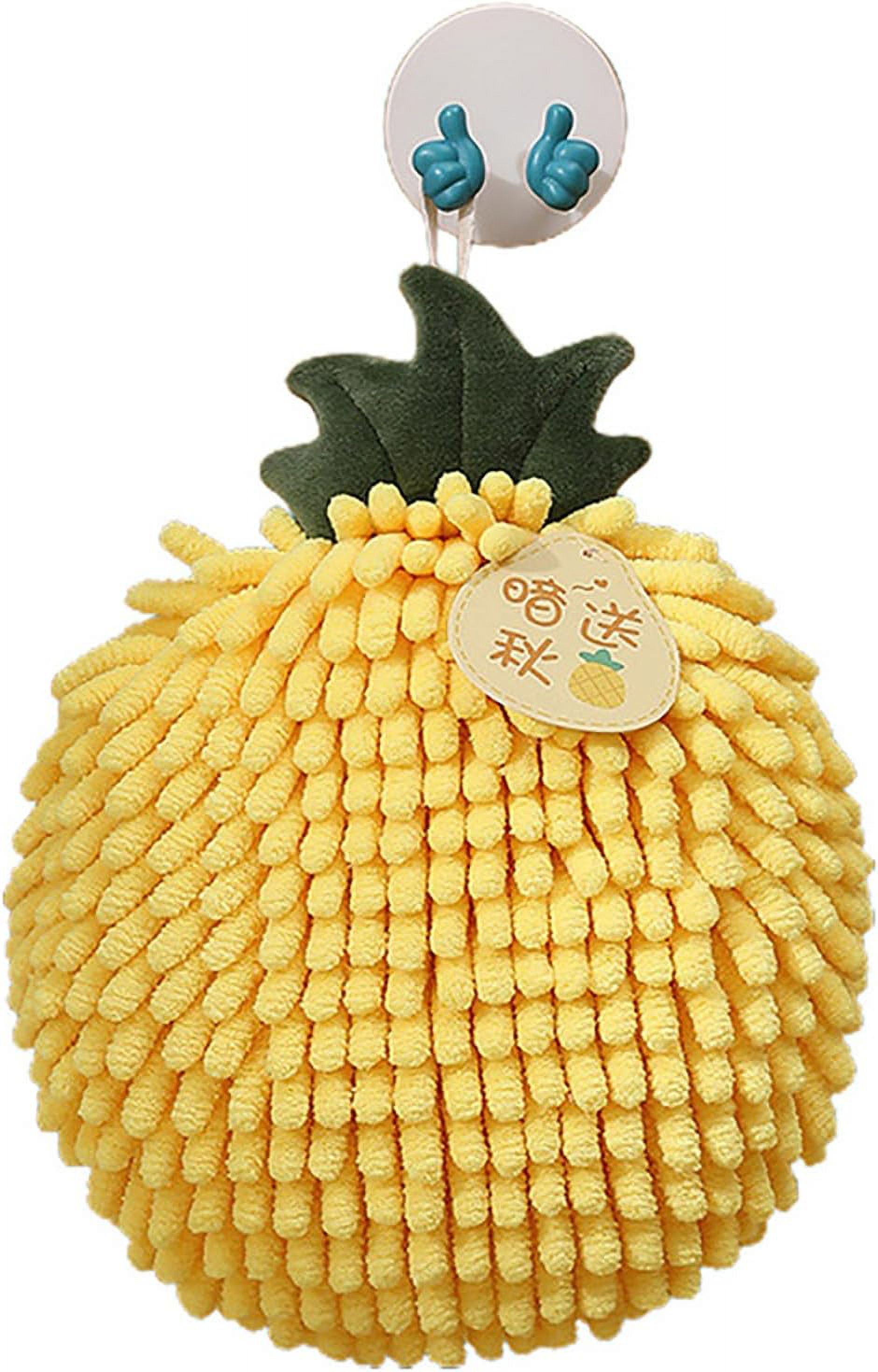 GCASLK-Chenille Hand Towel Wipe Ball with Hanging Loop for Kitchen ...