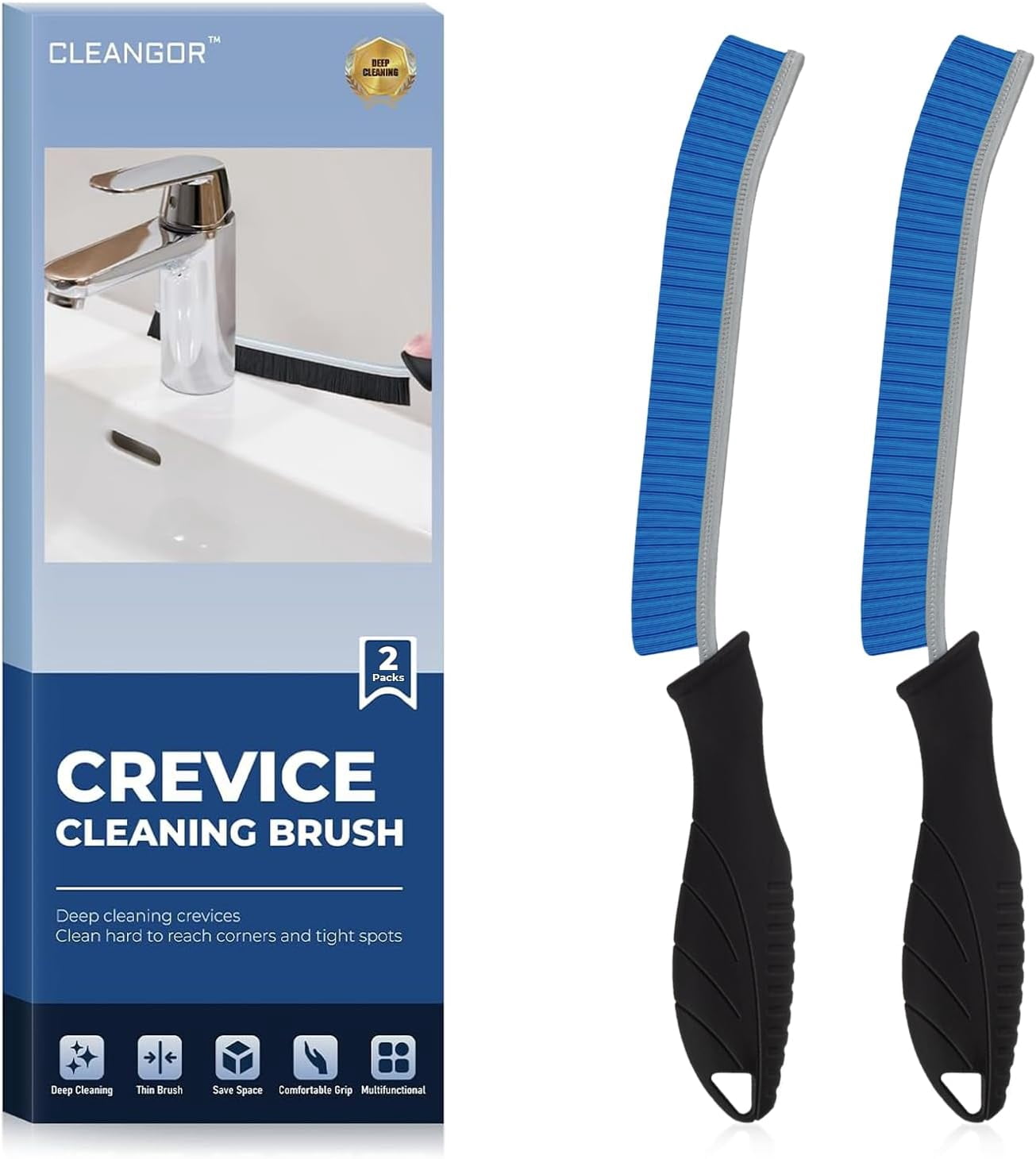 GCASLK-Crevice Cleaning Brushes, Cleaner Scrub Brush Tool for Hard to ...