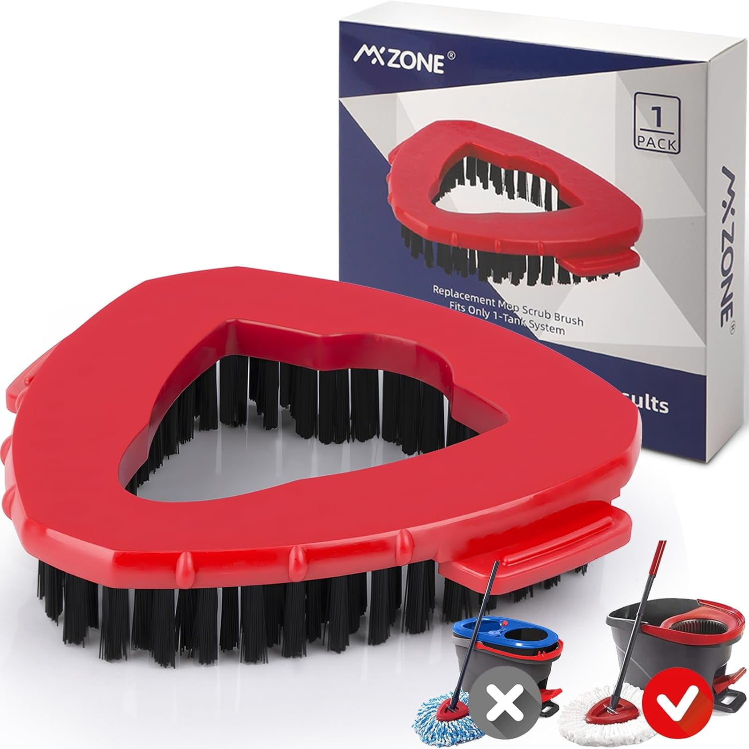 GCASLK-Scrubber Mop Head Replacement Compatible with O Cedar EasyWring ...