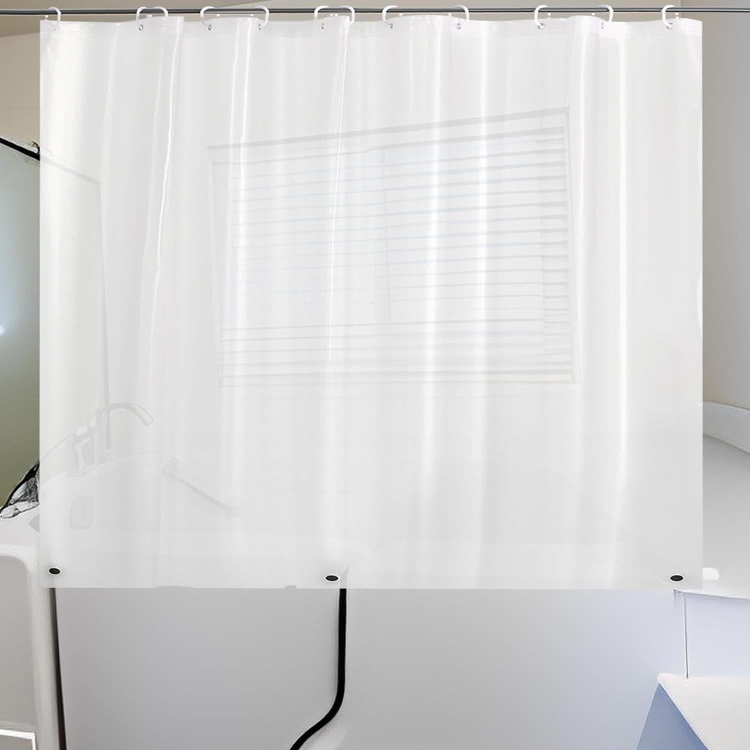 GCASLK-Short Shower Curtain Liner 48 Inch Length for Walk in Tub, Heavy ...