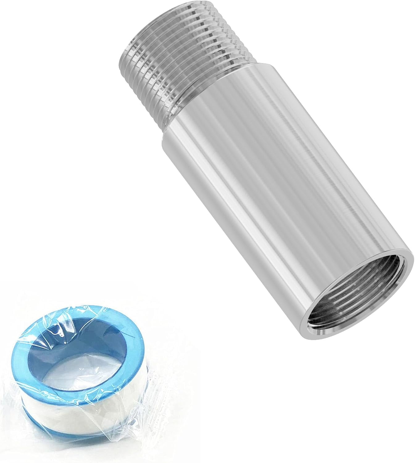 GCASLK-Shower Head Extension Arm Extender Stainless Steel 1/2PT Male to ...