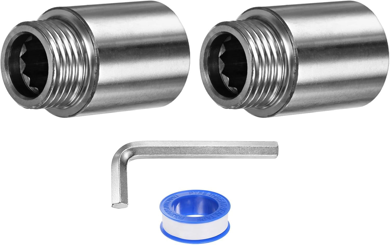 GCASLK-Shower Head Extension Arm Stainless Steel G1/2 Male to Female ...
