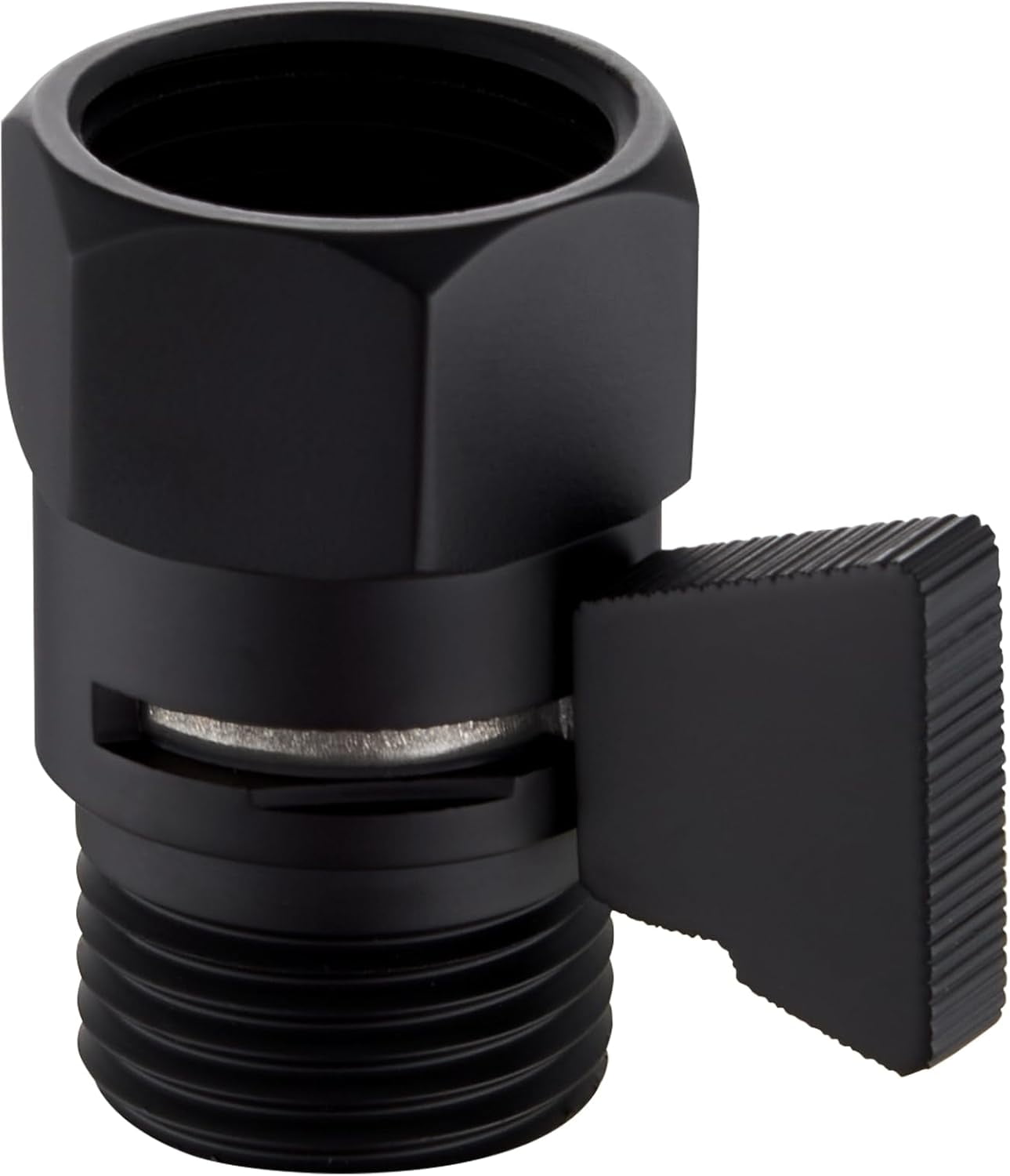 GCASLK-Shower Head Shut Off Valve, Brass Water Flow Restrictor, Matte ...