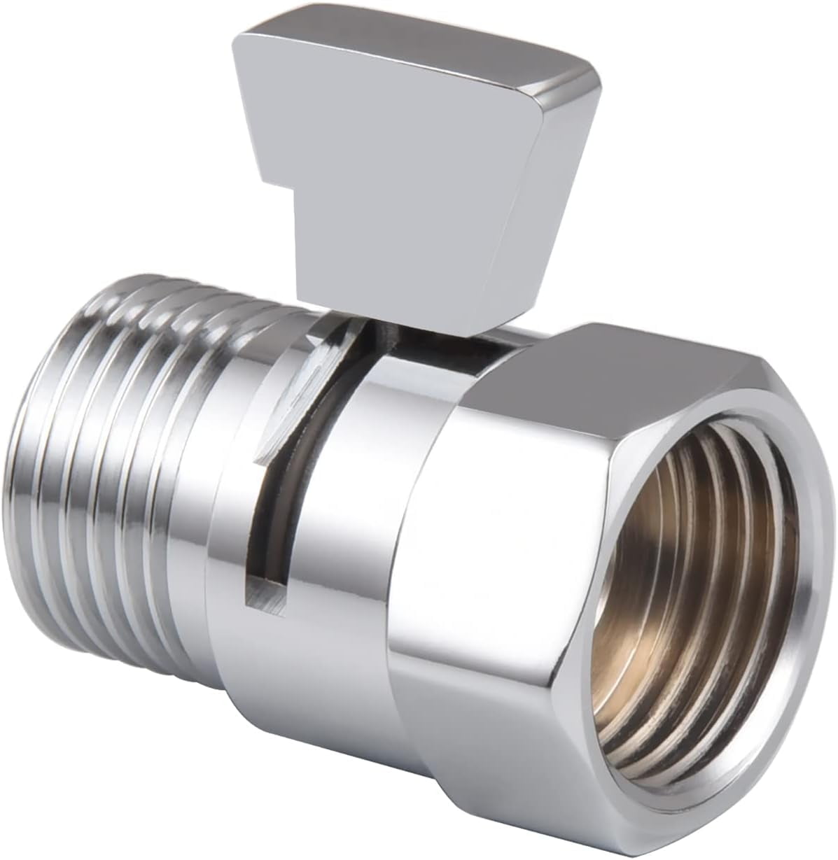 GCASLK-Shower Shut Off Valve, Shower Flow Control Valve,Soild Brass ...