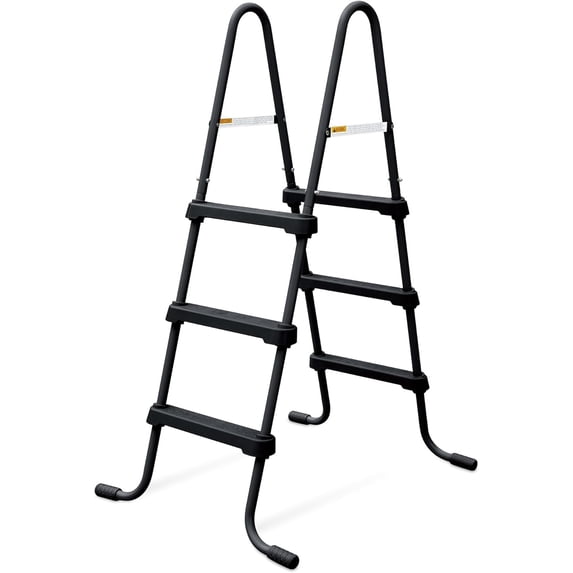 GCCP 36 Inch Pool Ladder – Heavy Duty Black Ladder for Above Ground ...