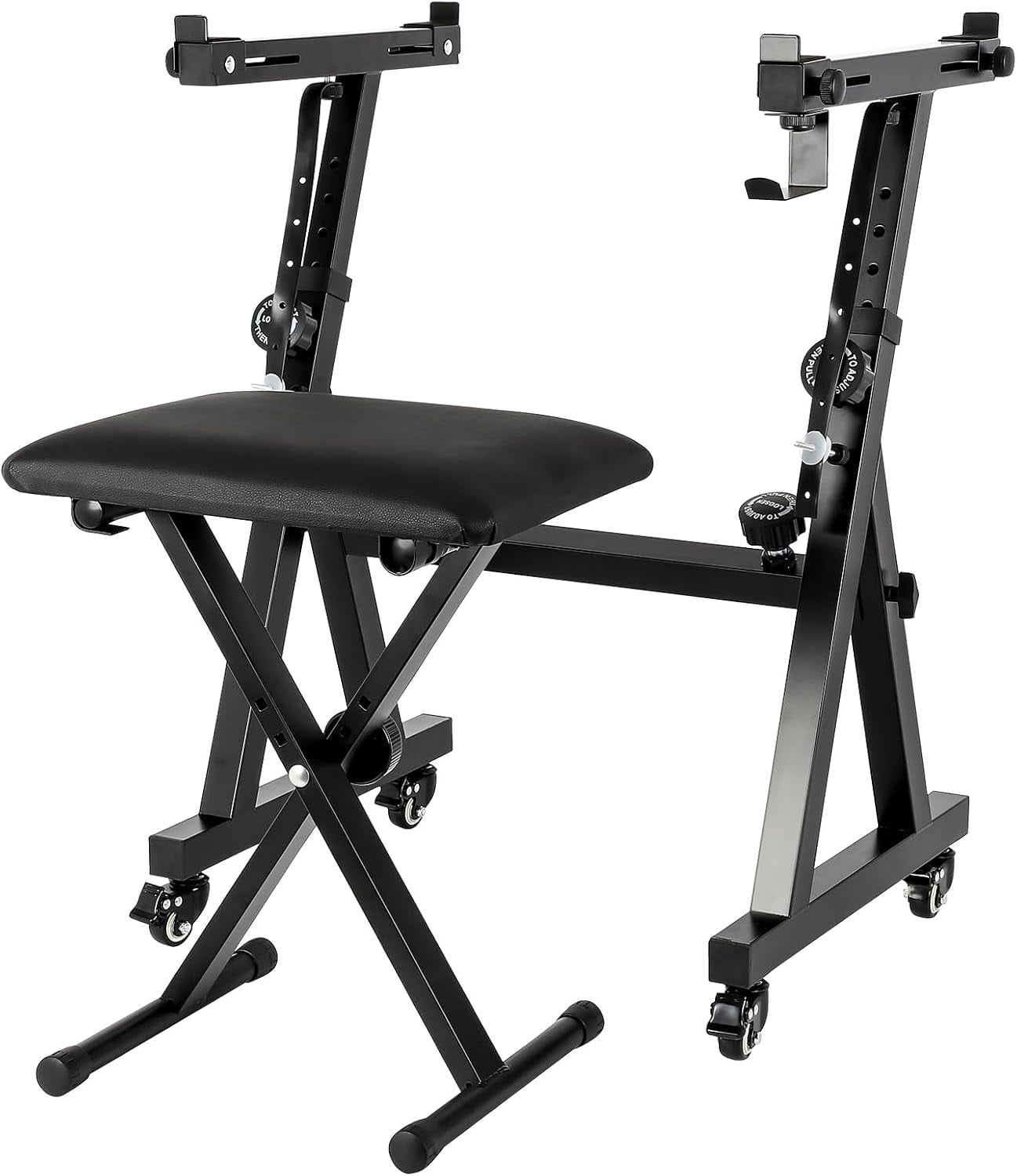 GCCSJ Piano Keyboard Stand and Set - Heavy Duty Adjustable Z-Style ...