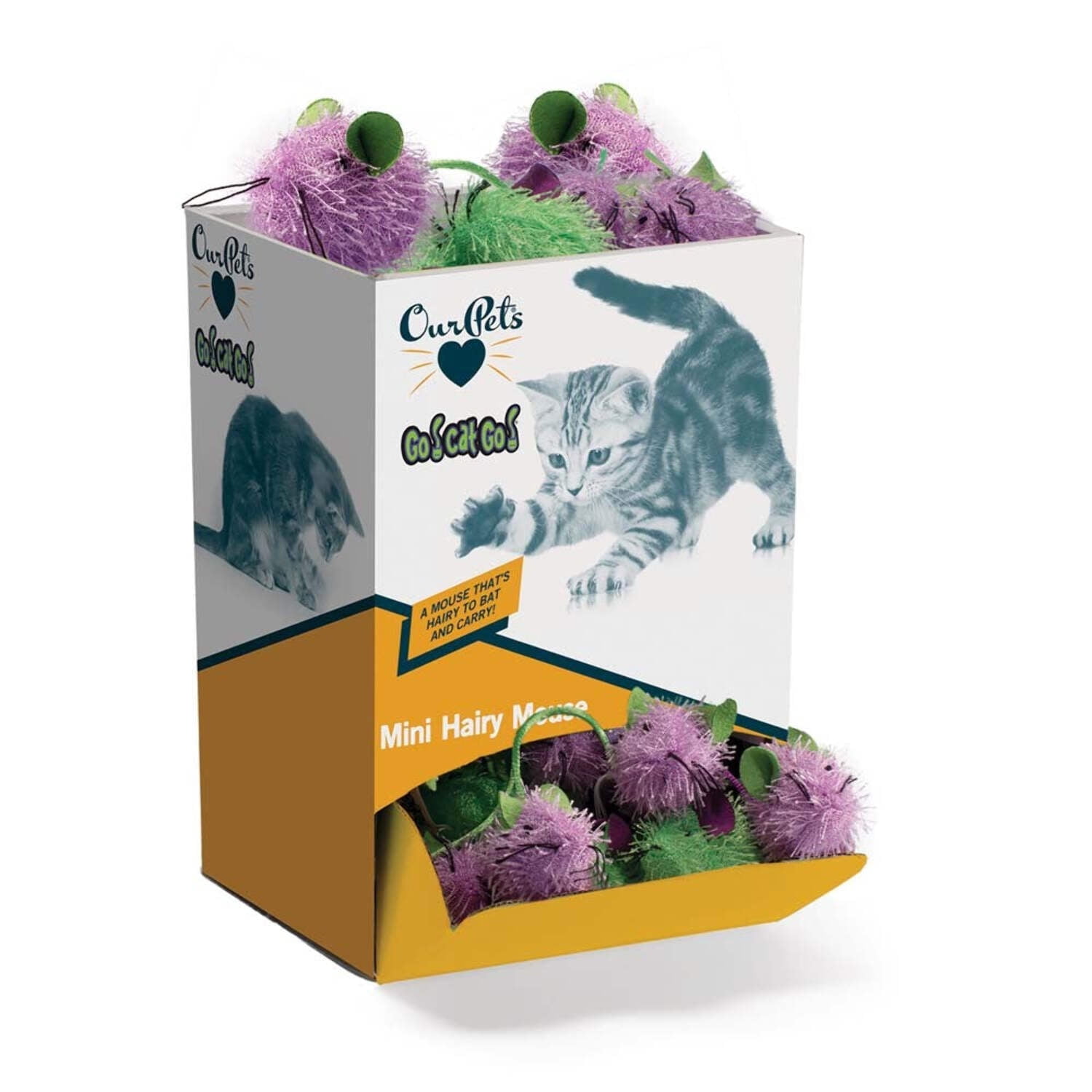 Ourpets Mini Hairy Mouse Bulk Cat Toy Display 48Pc - Walmart.com