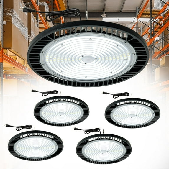 GCGAFUL 4-Pack Industrial LED High Bay Light 400W, 60000LM, 5000K ...